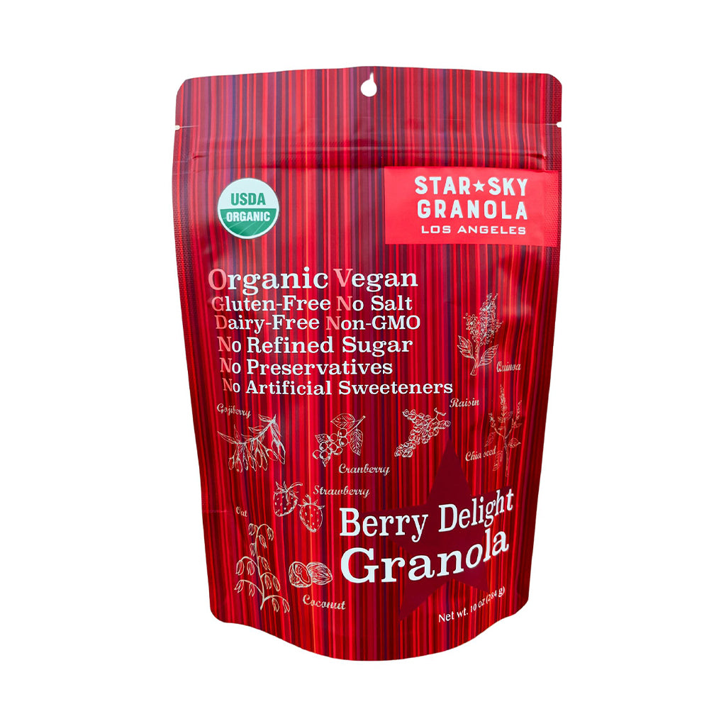 Star Sky Berry Delight Granola - Organic & Gluten-Free Breakfast Cereal ...